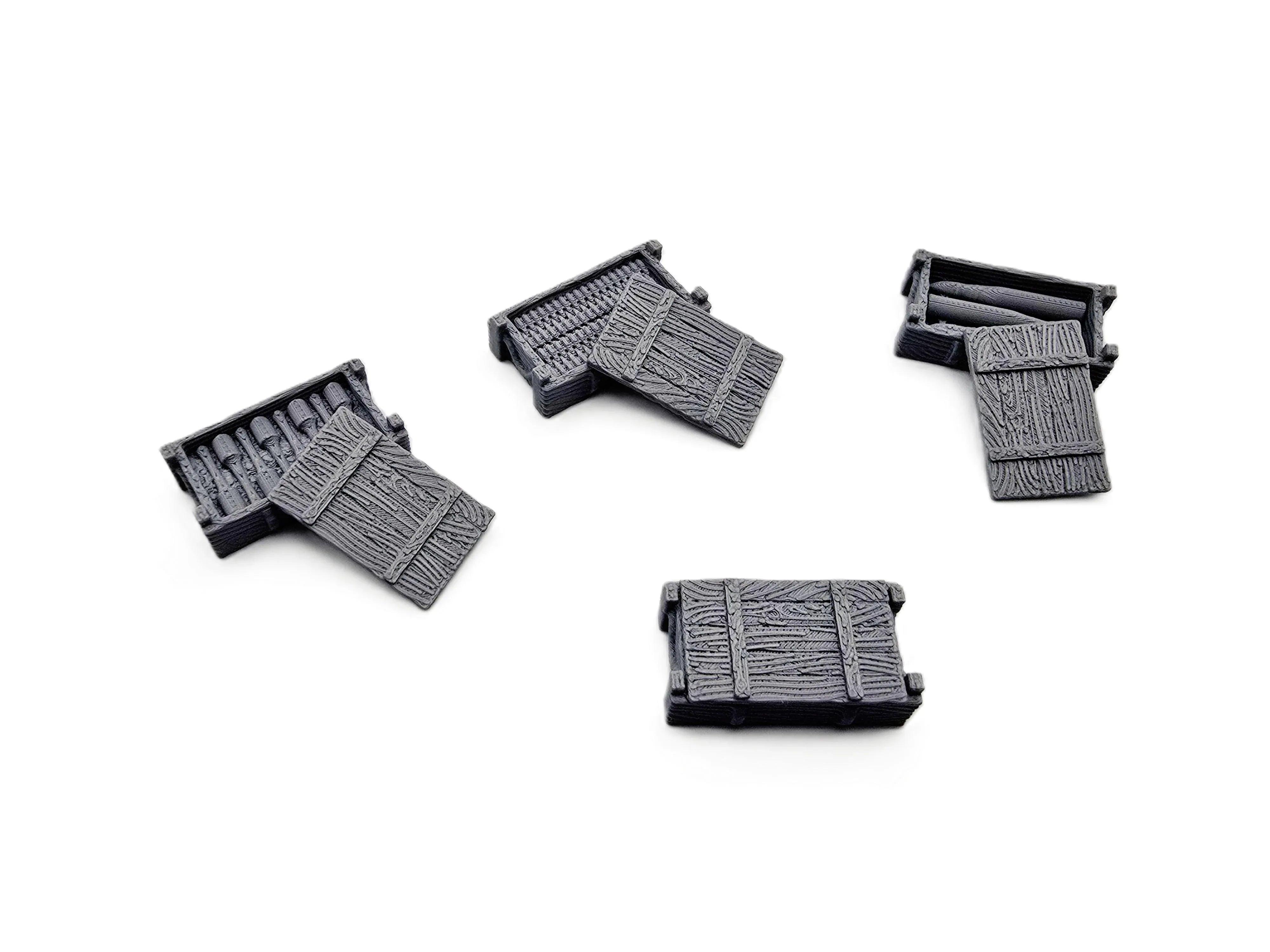 Tabletop Terrain Modular Trench System - Ammo Boxes - GameCraft